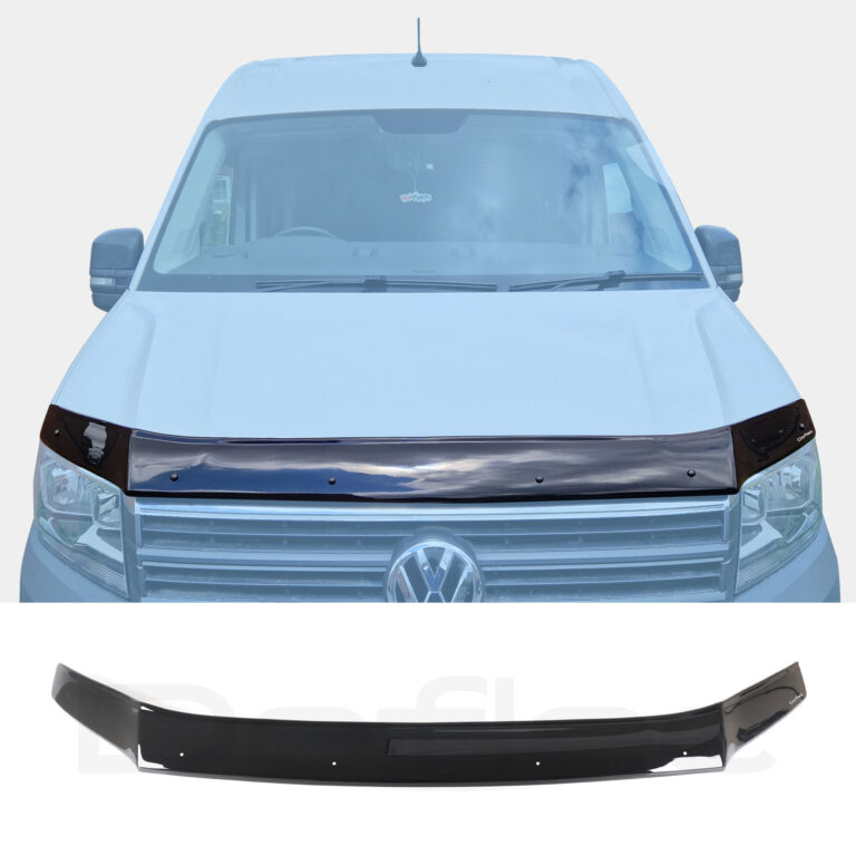 VW Crafter 2018 Onwards Deflec Bonnet Deflector – Gloss Black - Deflec